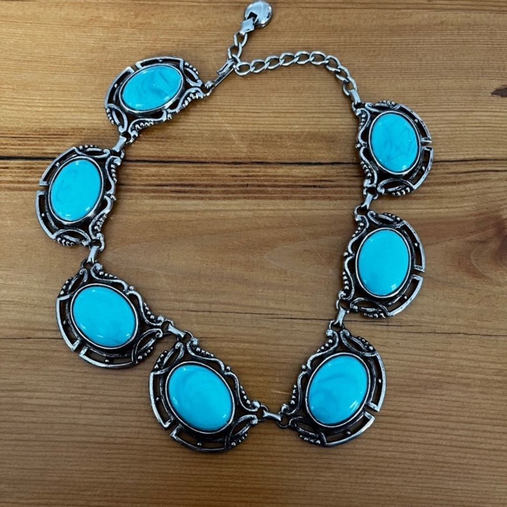 Real Argentina Turquoise On Silver - Gem